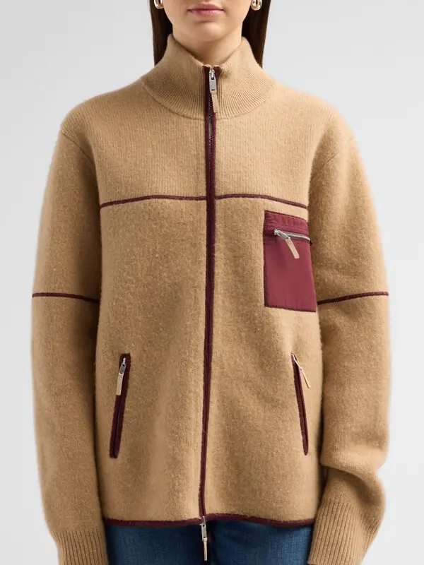 Guest In Residence Louis Felted Wool-cashmere Zip-front Jacket
