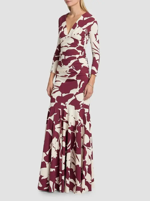 Chiara Boni La Petite Robe Riensen Ambstract Trumpet Gown