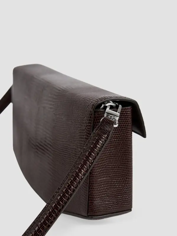 TOTEME Clip Lizard-embossed Leather Shoulder Bag
