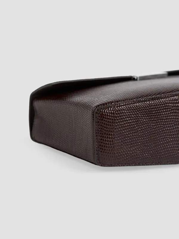 TOTEME Clip Lizard-embossed Leather Shoulder Bag