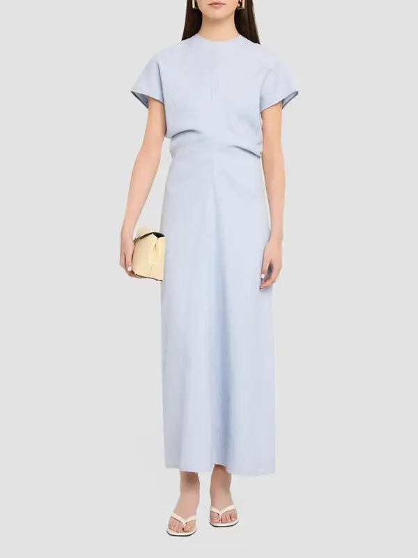TOTEME Slouch Waist Midi Dress - Sky