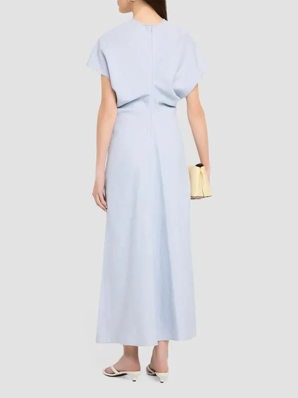 TOTEME Slouch Waist Midi Dress - Sky