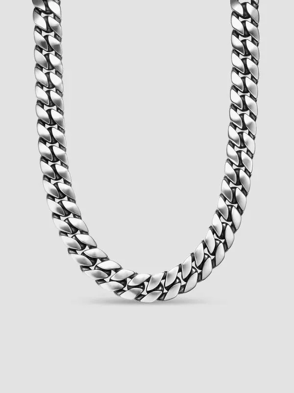David Yurman Curb Chain Necklace In Sterling 18mm
