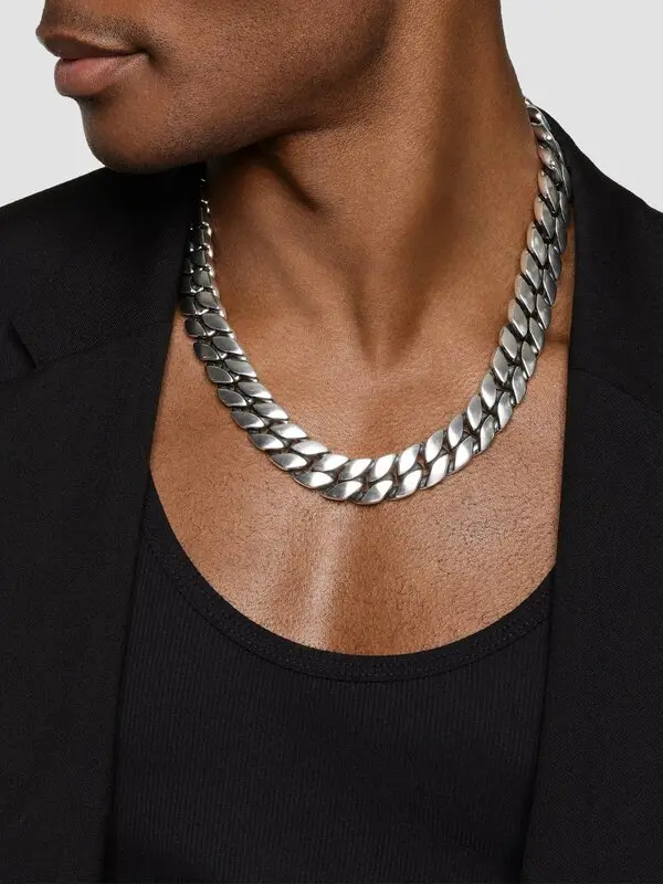 David Yurman Curb Chain Necklace In Sterling 18mm