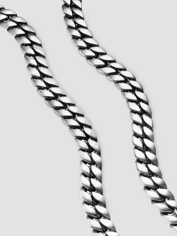 David Yurman Curb Chain Necklace In Sterling 18mm