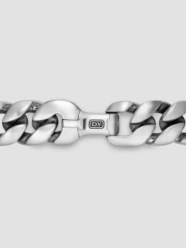 David Yurman Curb Chain Necklace In Sterling 18mm