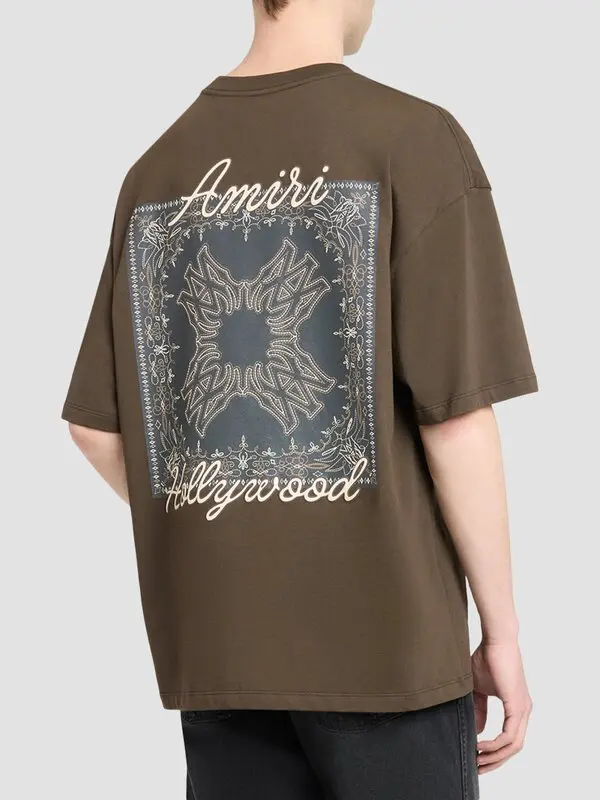 Amiri Ma Quad Bandana Oversized T-shirt