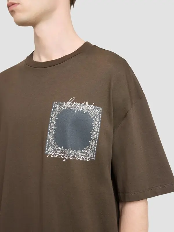 Amiri Ma Quad Bandana Oversized T-shirt