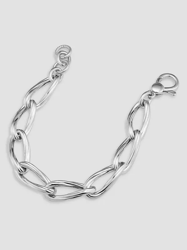 ORADINA Milanese Twist Link Bracelet In Sterling