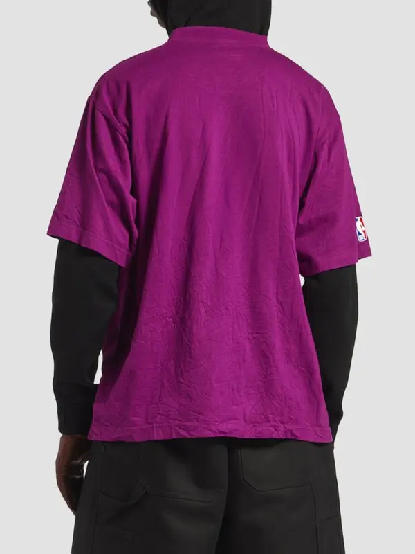 Balenciaga X Nba Collaboration Oversized T-shirt - Violet