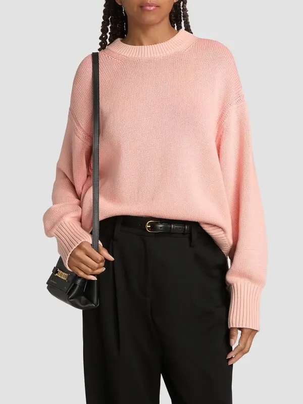 Guest In Residence Sunwash Cotton-cashmere Crewneck Sweater - Sprinkle