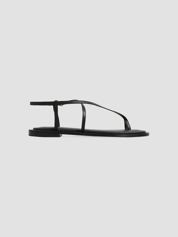 A.emery Reef Leather Sandals - Black