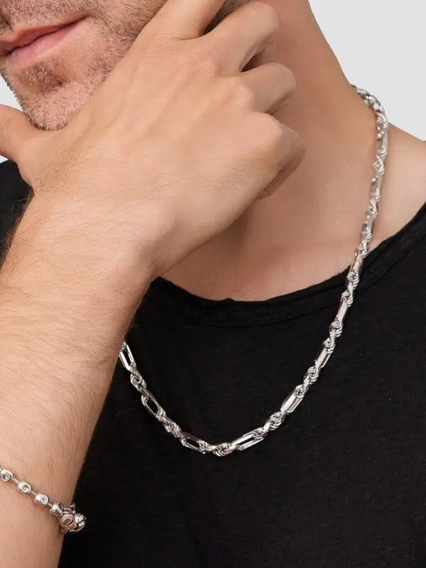 ORADINA Axis Bead Bracelet In Sterling
