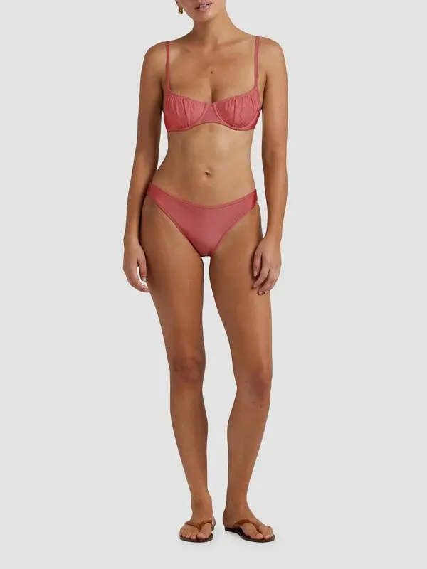Peony Tapestry Everlasting Ruched Balconette Bikini Top