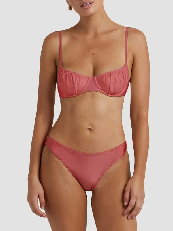 Peony Tapestry Everlasting Ruched Balconette Bikini Top