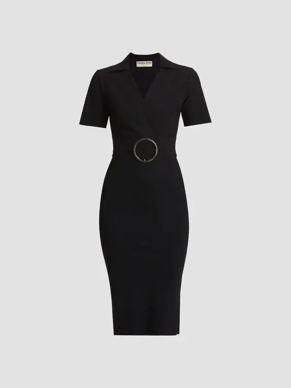 Chiara Boni La Petite Robe Shihi Belted Cocktail Dress
