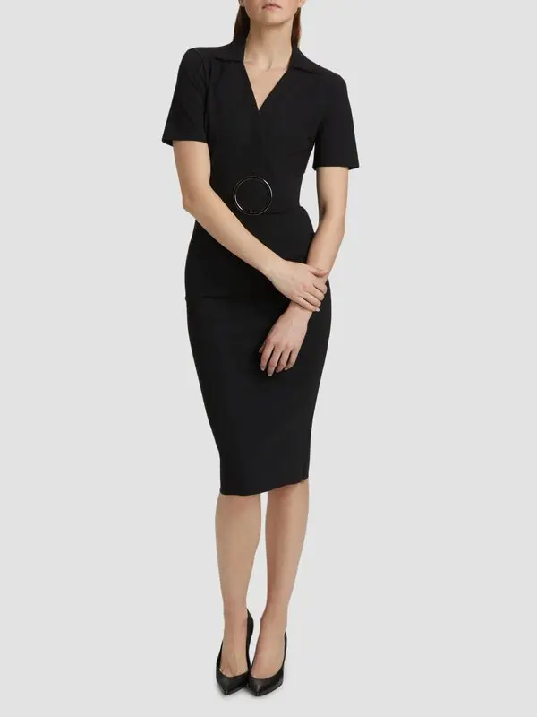 Chiara Boni La Petite Robe Shihi Belted Cocktail Dress