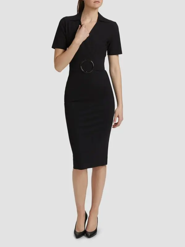 Chiara Boni La Petite Robe Shihi Belted Cocktail Dress