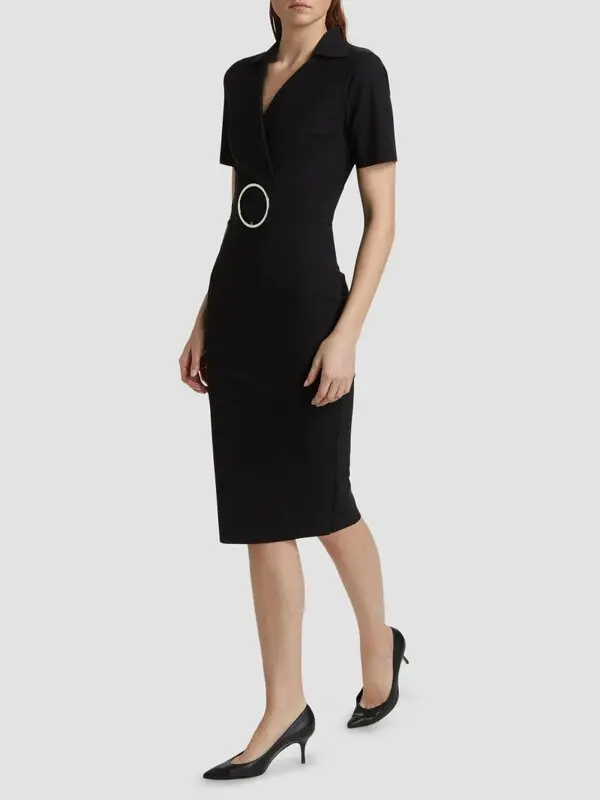 Chiara Boni La Petite Robe Shihi Belted Cocktail Dress