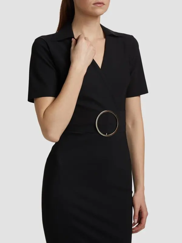 Chiara Boni La Petite Robe Shihi Belted Cocktail Dress