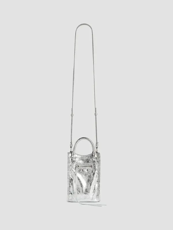 Balenciaga Le City Crossbody Bag - Silver