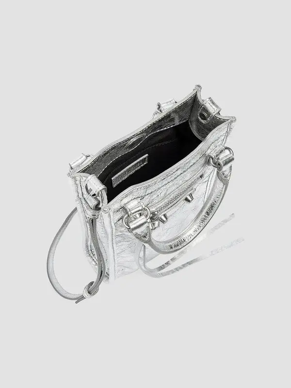 Balenciaga Le City Crossbody Bag - Silver