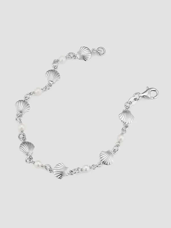 ORADINA Ocean Treasures Station Bracelet In Sterling