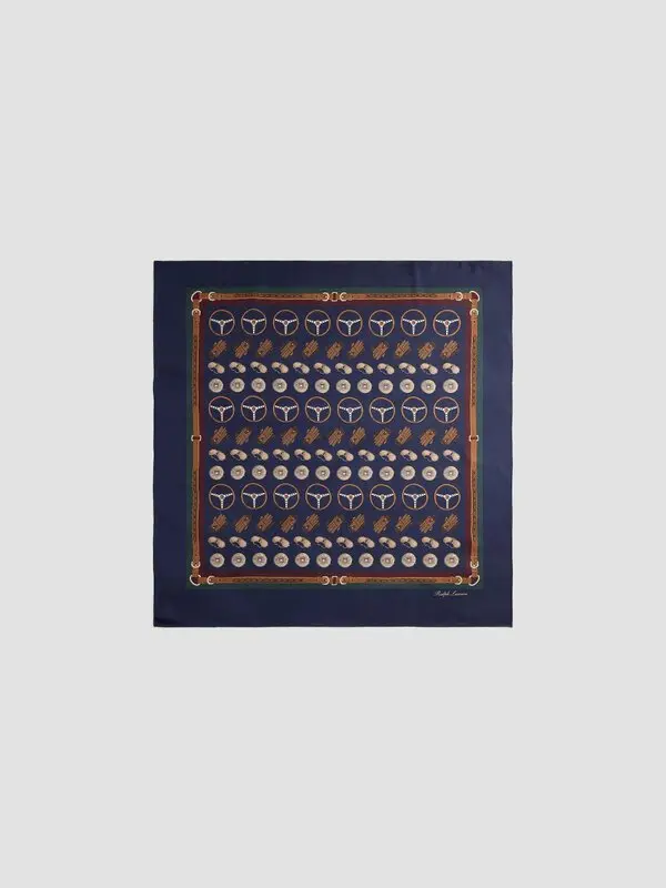Ralph Lauren Purple Label Automotive Silk Square Scarf