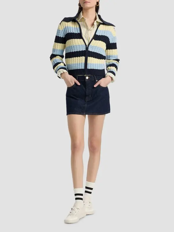 Guest In Residence Kirby Striped Silk-cotton Jacket