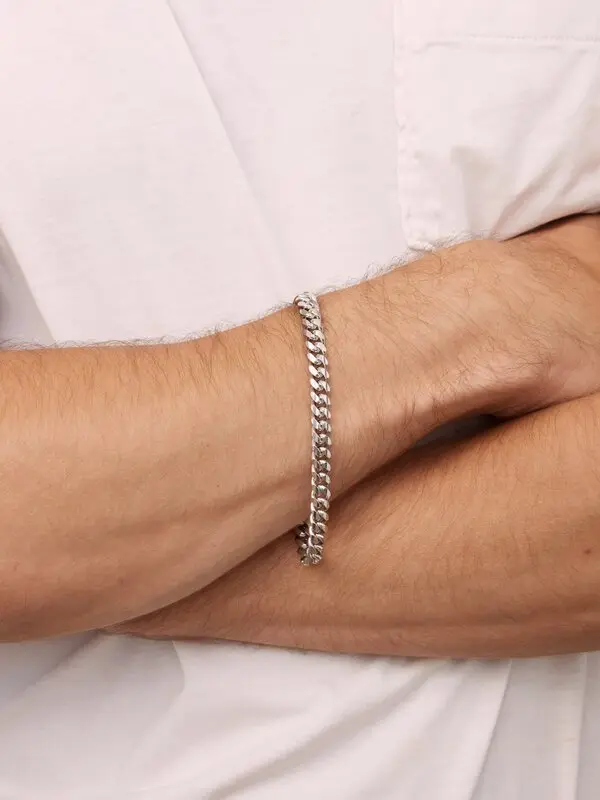 ORADINA Cuban Statet Bracelet In Sterling