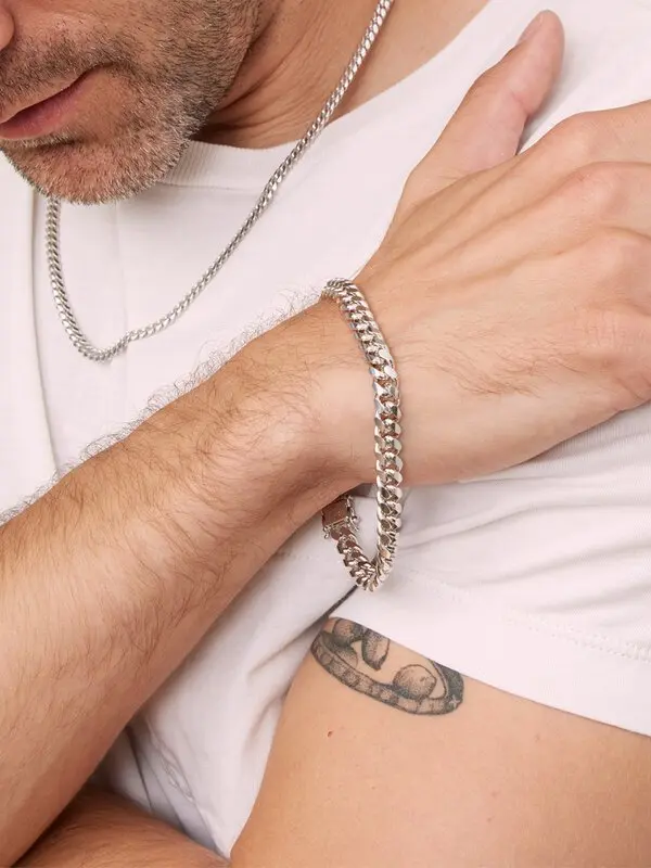 ORADINA Cuban Statet Bracelet In Sterling