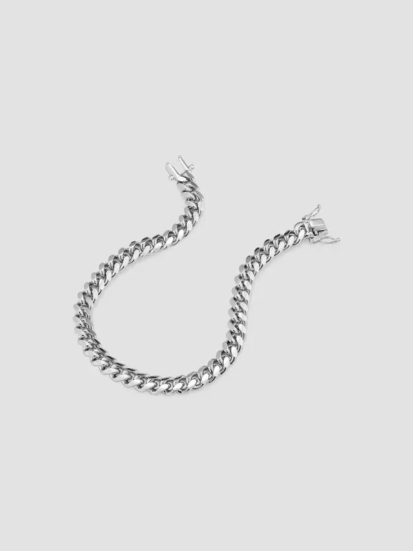 ORADINA Cuban Statet Bracelet In Sterling