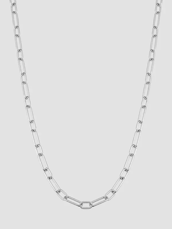 ORADINA Rhythm Link Choker Necklace In Sterling
