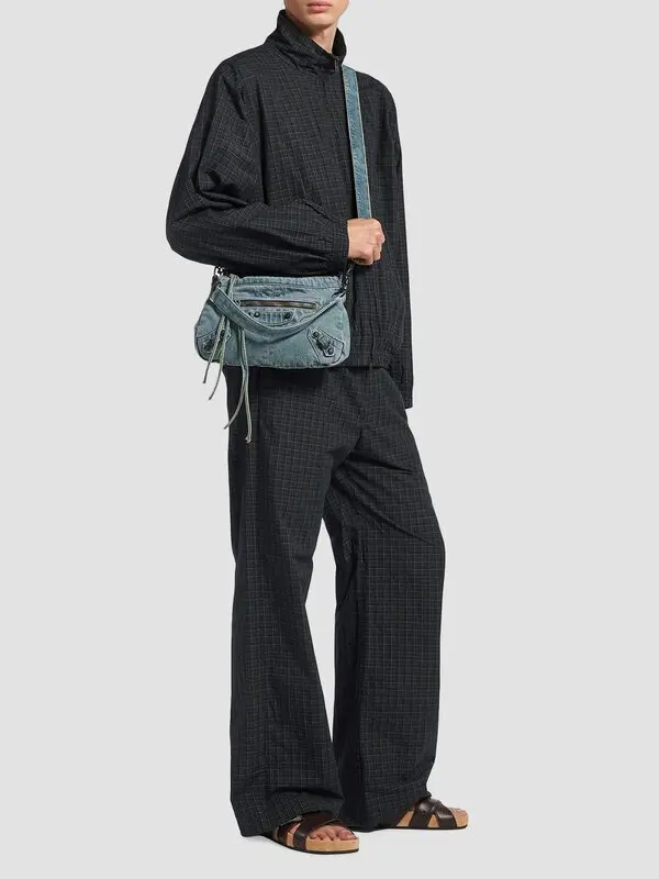 Balenciaga Le City Moto Bag - Blue