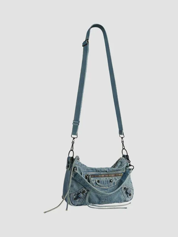 Balenciaga Le City Moto Bag - Blue