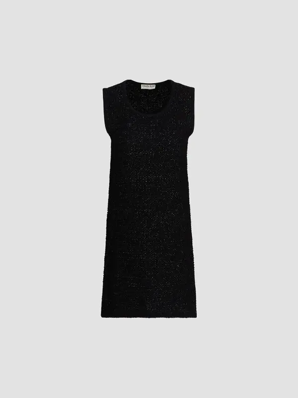 Chiara Boni La Petite Robe Bilok Metallic Tweed A-line Minidress