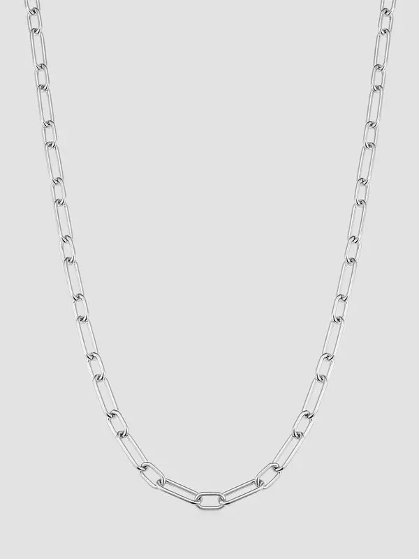 ORADINA Rhythm Link Necklace In Sterling - Silver