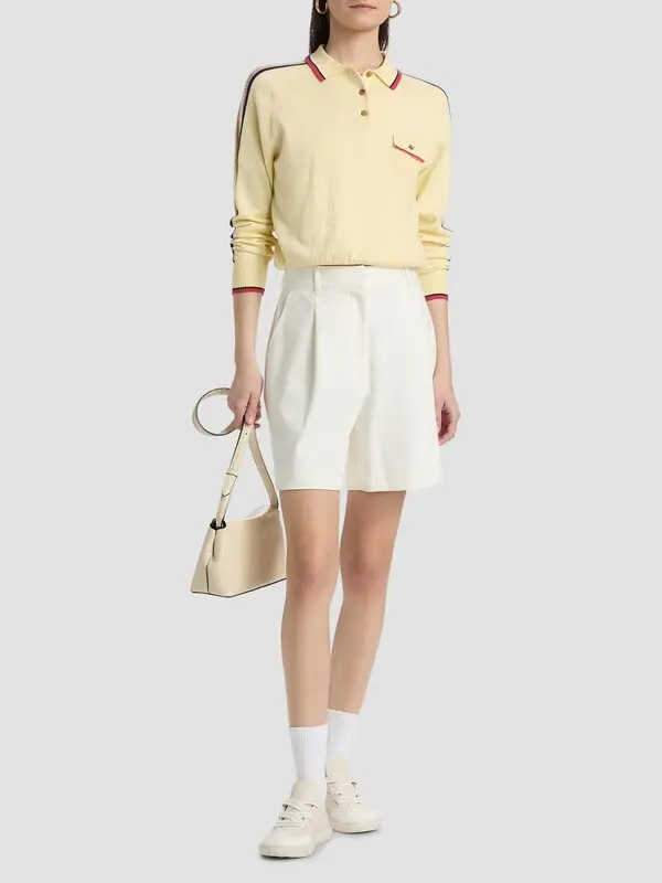 Guest In Residence Relay Cashmere Polo Sweater - Mist