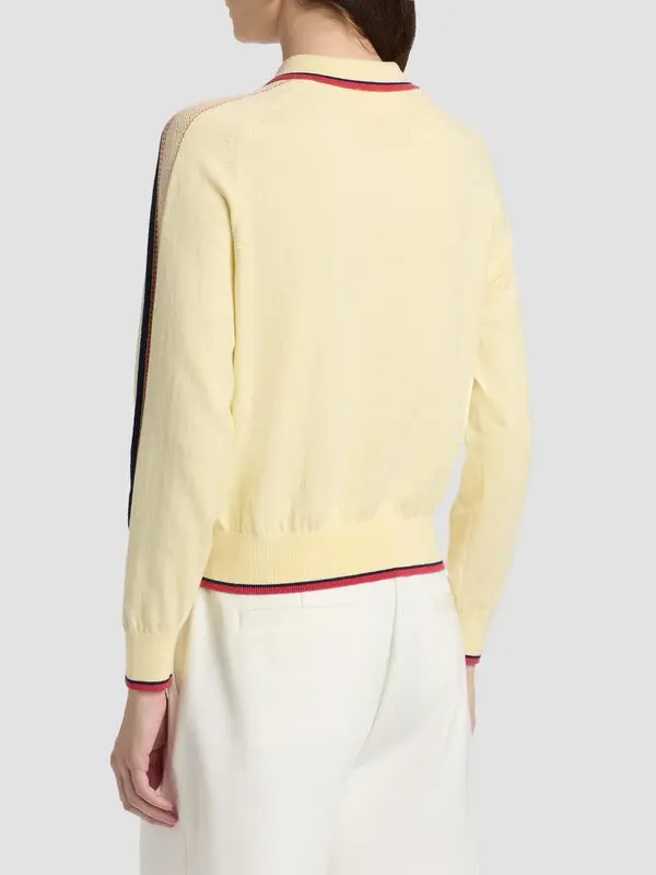 Guest In Residence Relay Cashmere Polo Sweater - Mist