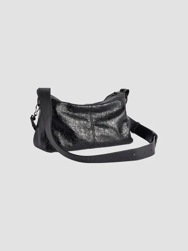 Balenciaga Le City Moto Small Crossbody Bag - Black