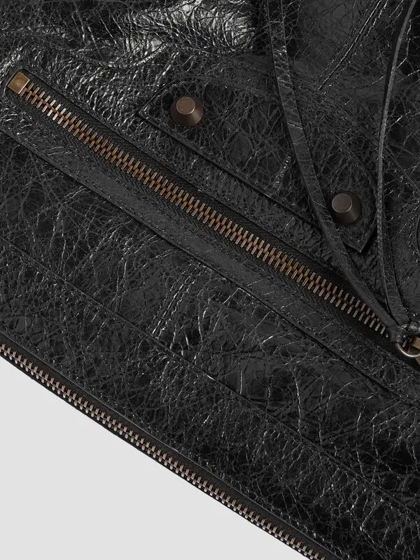 Balenciaga Le City Moto Small Crossbody Bag - Black
