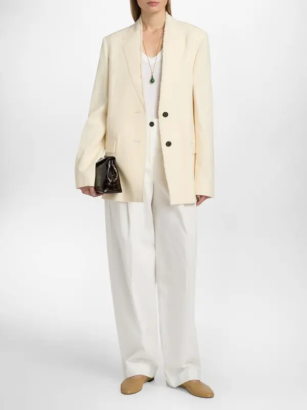 TOTEME Raw Lapel Jacket