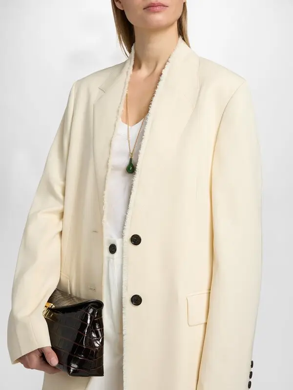 TOTEME Raw Lapel Jacket