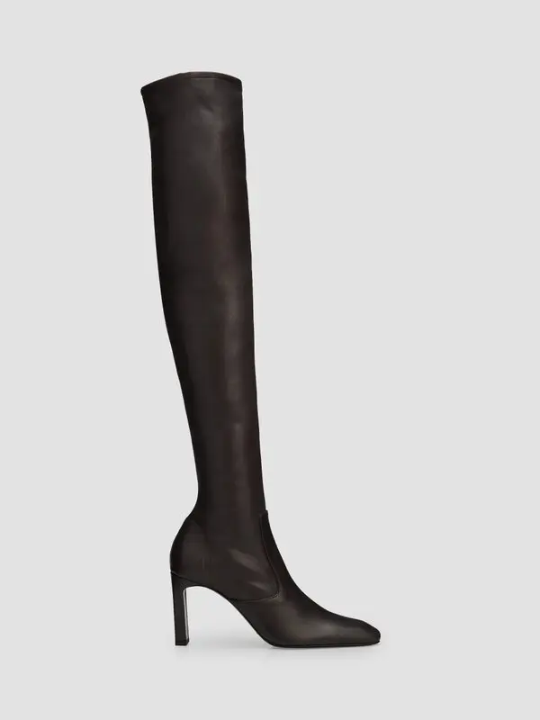 TOTEME 85mm Leather Over-the-knee Boots - Bark