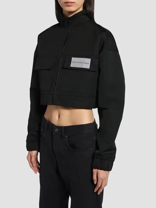 Balenciaga Cropped Tracksuit Jacket