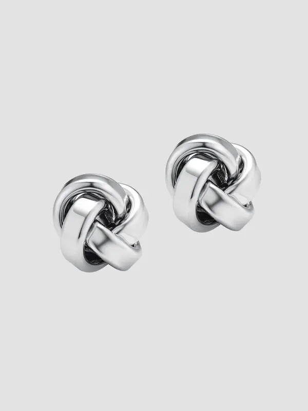 ORADINA Eternal Knot Studs In Sterling