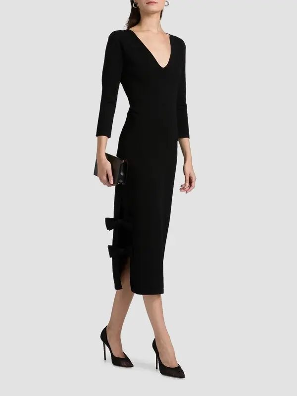 Chiara Boni La Petite Robe Dillak Pepper V-neck Knit Dress