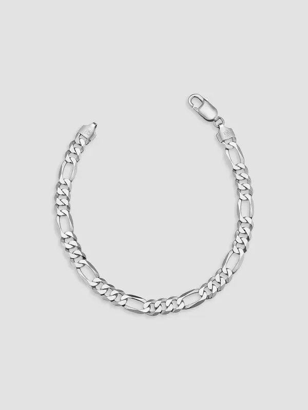 ORADINA Founders Figaro Bracelet In Sterling