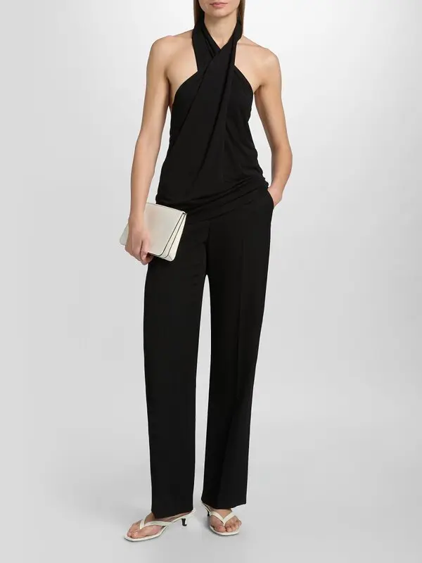 TOTEME Twisted Jersey Halter Top