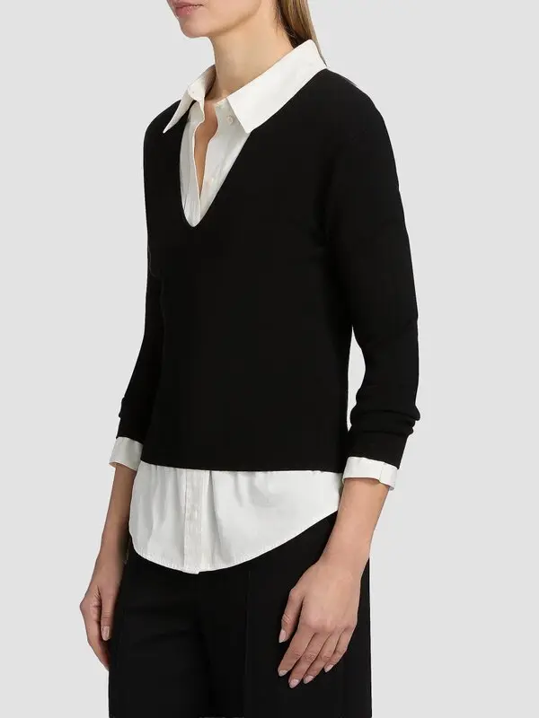 TOTEME Compact Knit V-neck Top